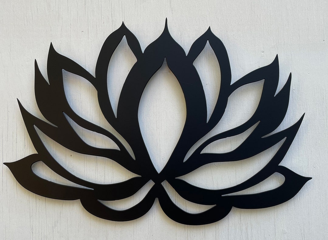Flaming Lotus Metal Wall Art - Etsy