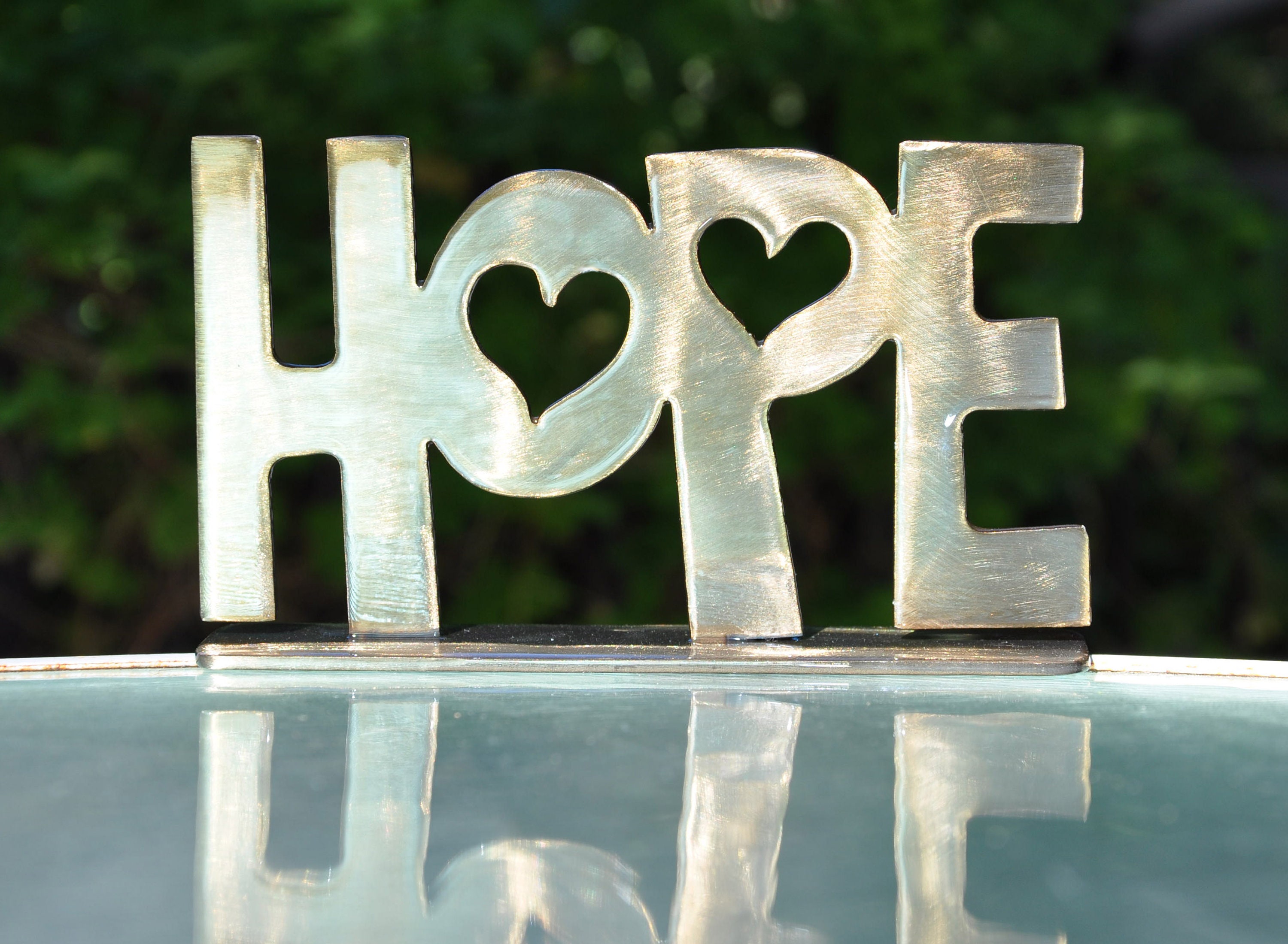 Peace Joy Love Hope Metal Shelf Sitter - Etsy