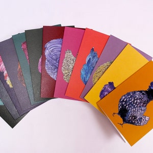 Chicken Card Hen Card Chicken Art Beatrice the Chicken - Etsy