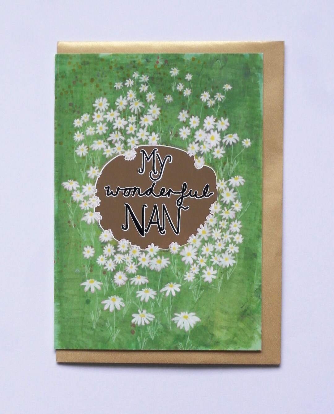 Card for Nan, Mother's Day Card, My Wonderful Nan Illustrated Foiled ...