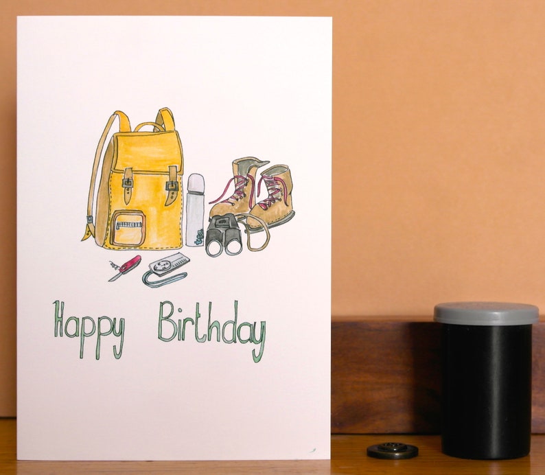 Adventure Birthday Card, Birthday Card for Walkers, Happy Birthday ...