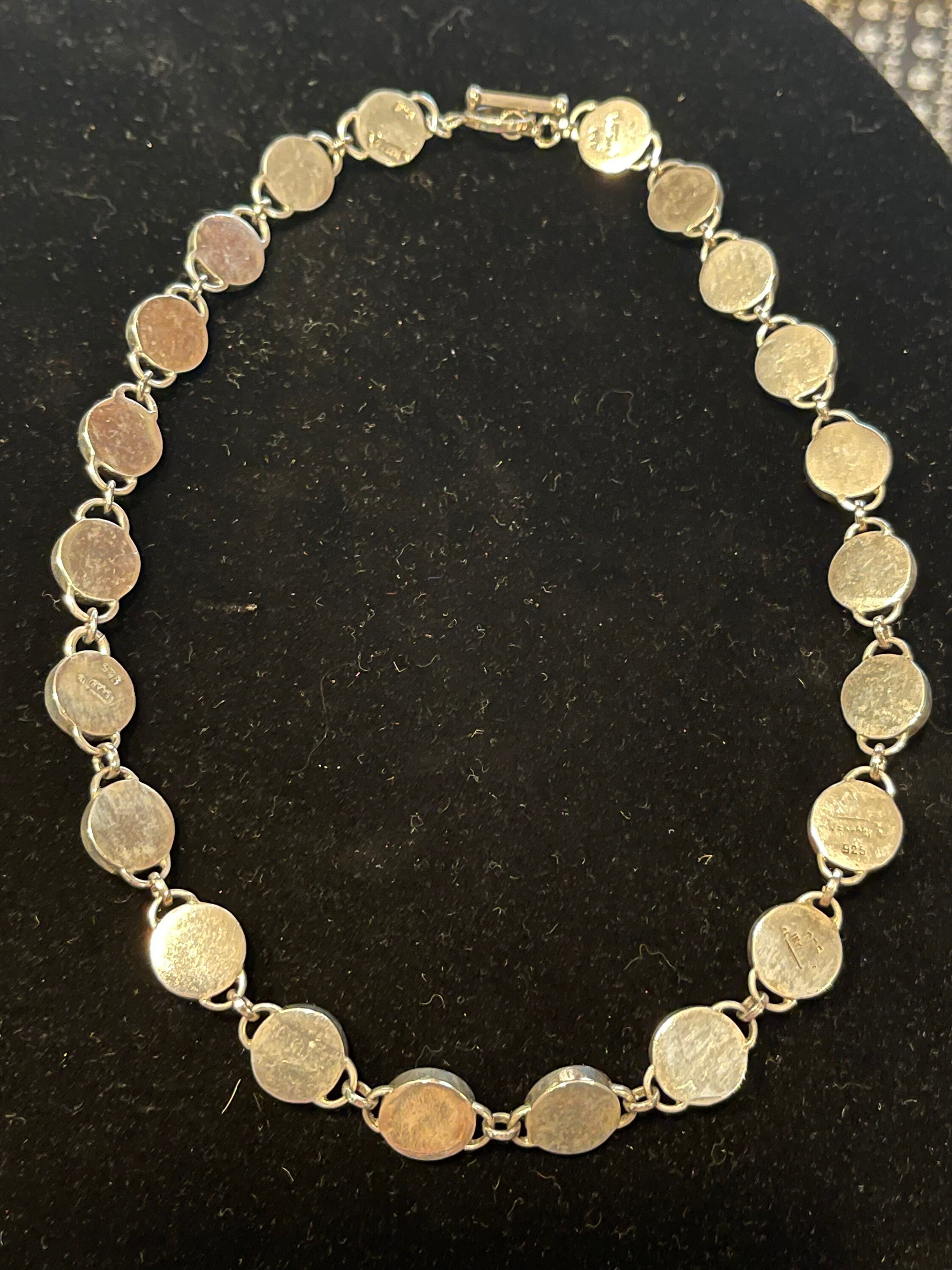 Excellent Vintage Versani Sterling Silver Necklace & Matching Earrings ...