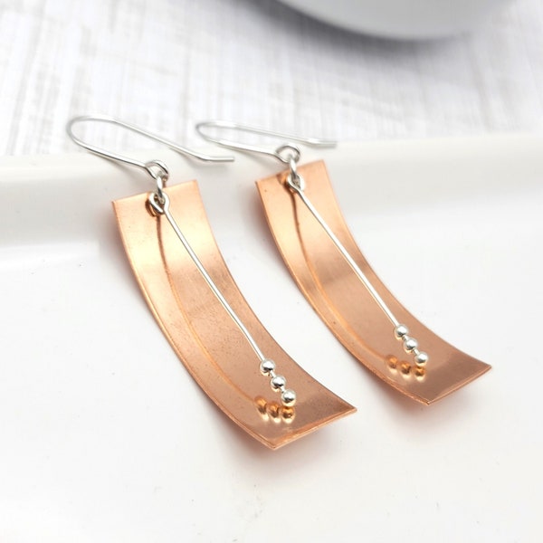 Copper Earrings - Etsy