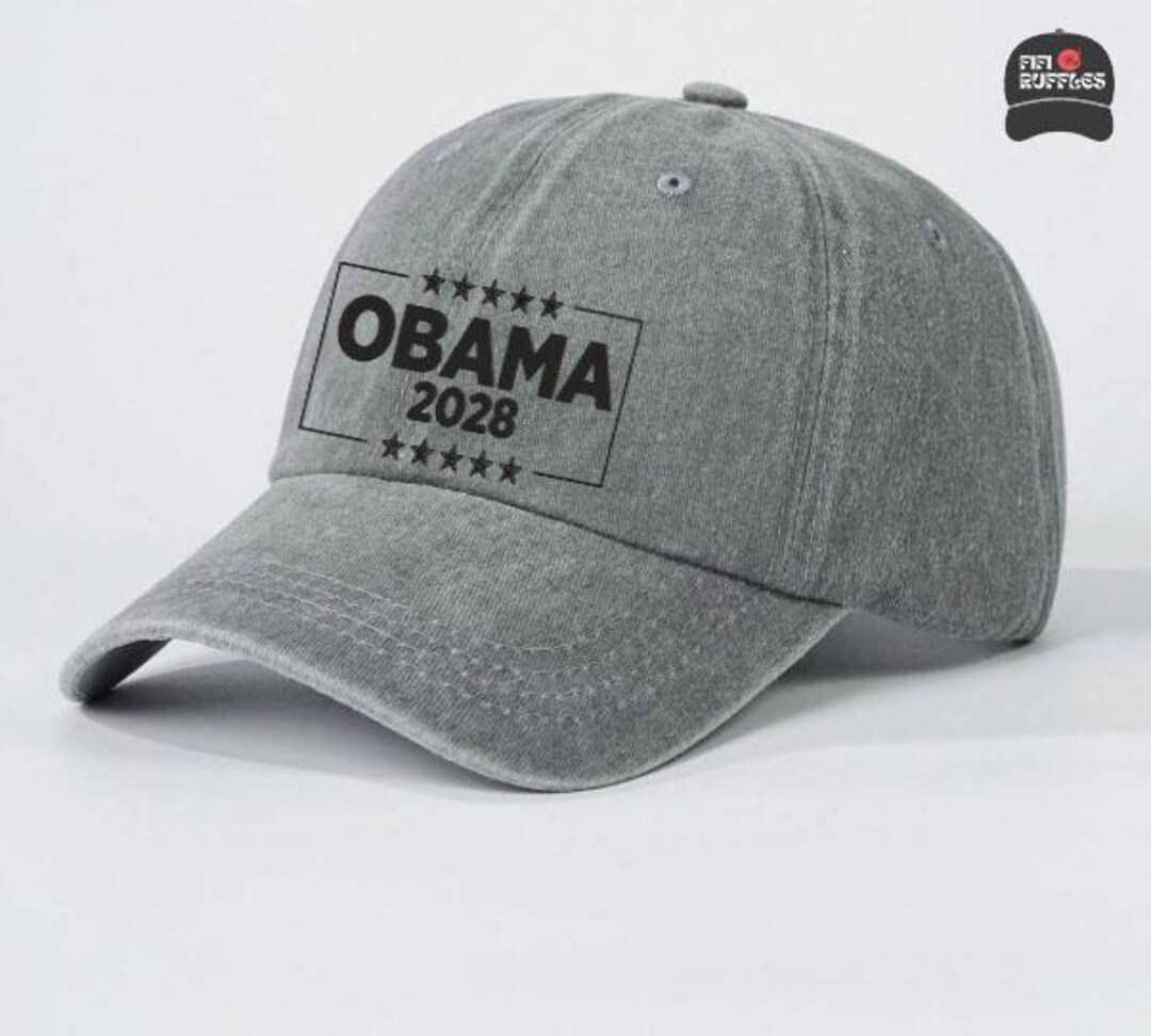 Vintage Style Obama 2028 Embroidered Hat Custom Adjustable Baseball Cap ...