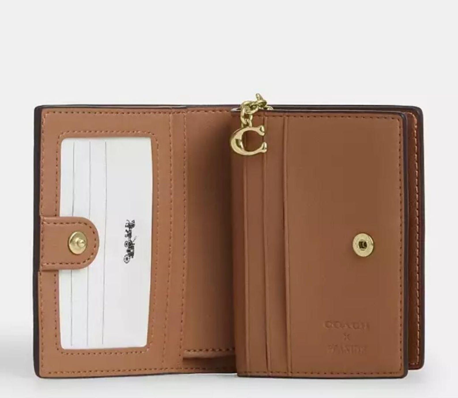 Peanuts Snap Wallet in Signature Canvas With Snoopy Print- New - Etsy