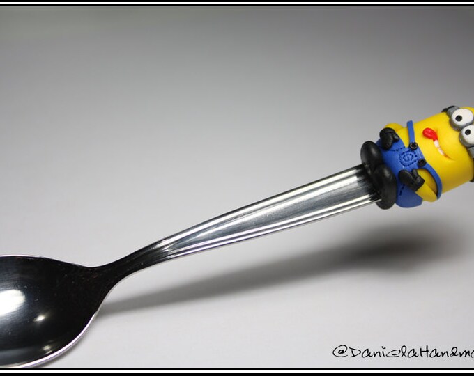 Minion Polymer Clay Decorated Spoon Utensil - Free Shipping Worldwide ...