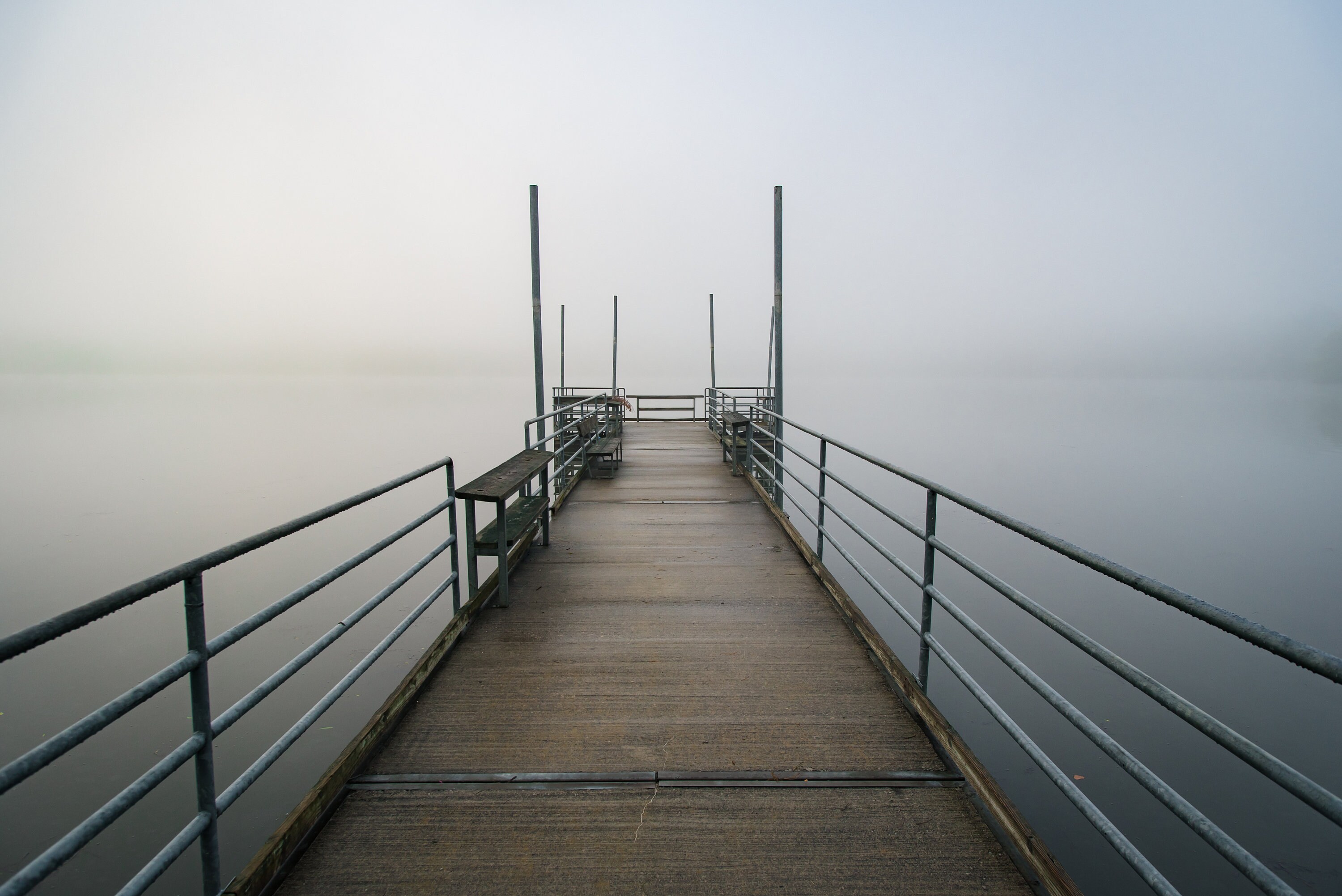 Cove Lake Dock in the Fog - Etsy