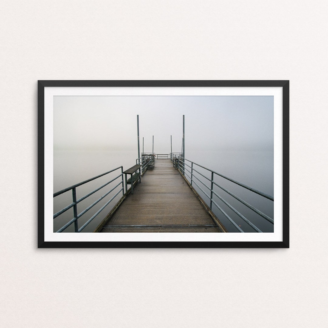 Cove Lake Dock in the Fog - Etsy