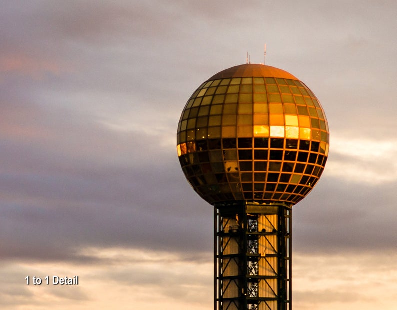 Knoxville Sunsphere at Sunrise - Etsy