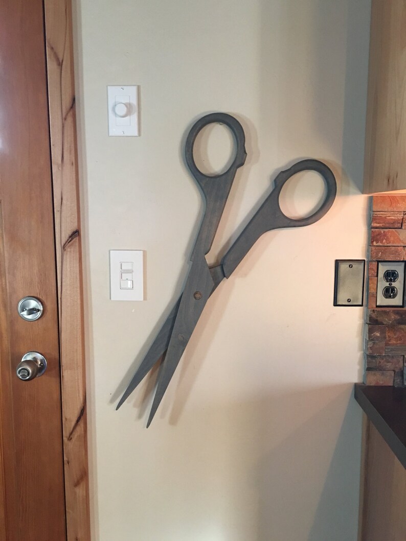 Large Wood Scissors free Shipping | Etsy