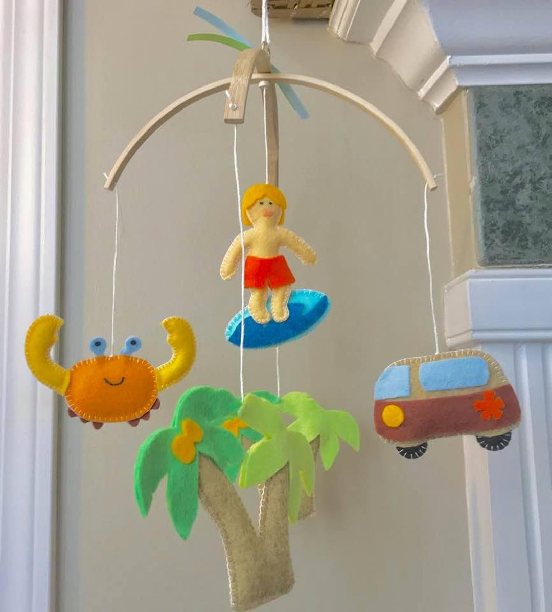 Beach Baby Mobile, Surf Mobile, Tropical, Surfing, Ocean, Hawaiian, Sea ...