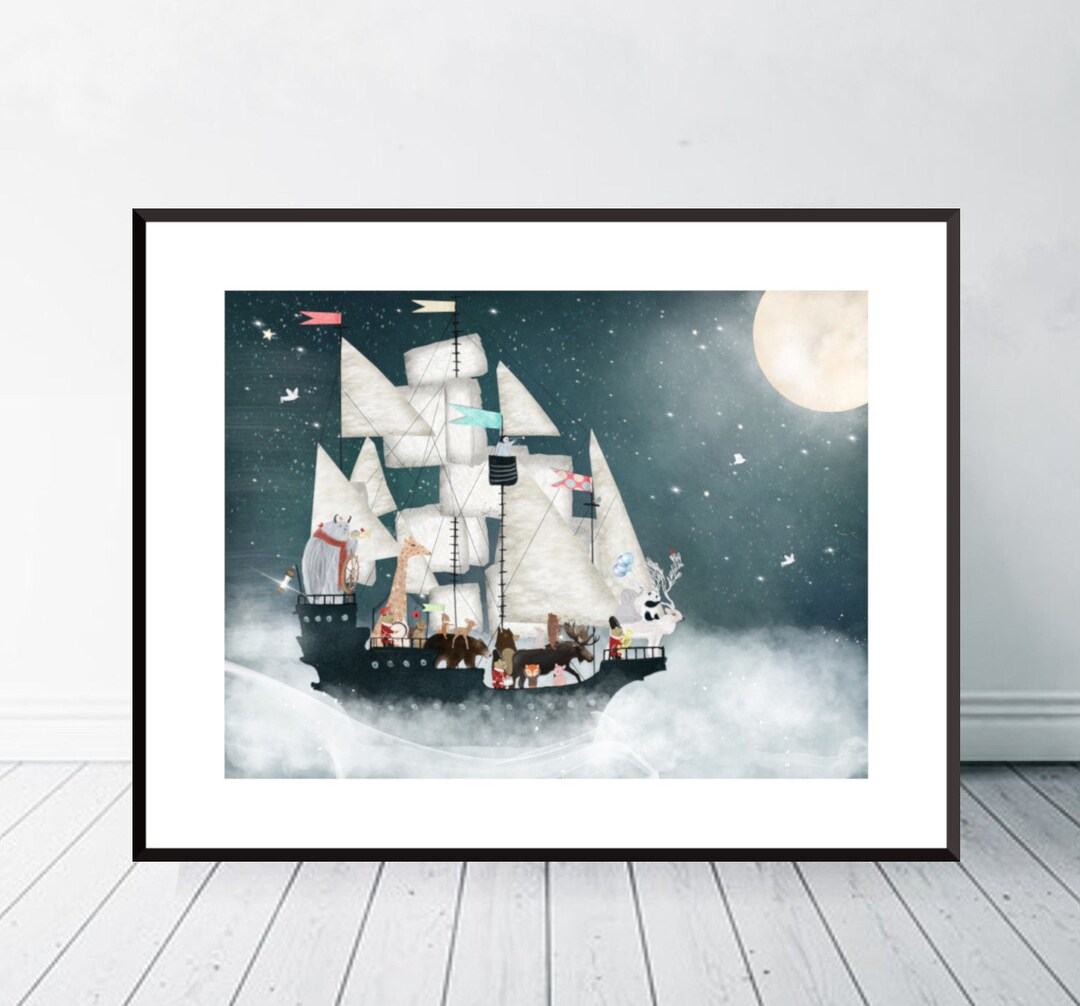 A Magical Wondrous Adventure. Nursery Art, Children's Wall Art ...