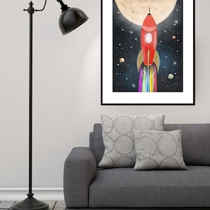 The Great Adventure. Space Travel Art, Solar System Print, Solar System ...