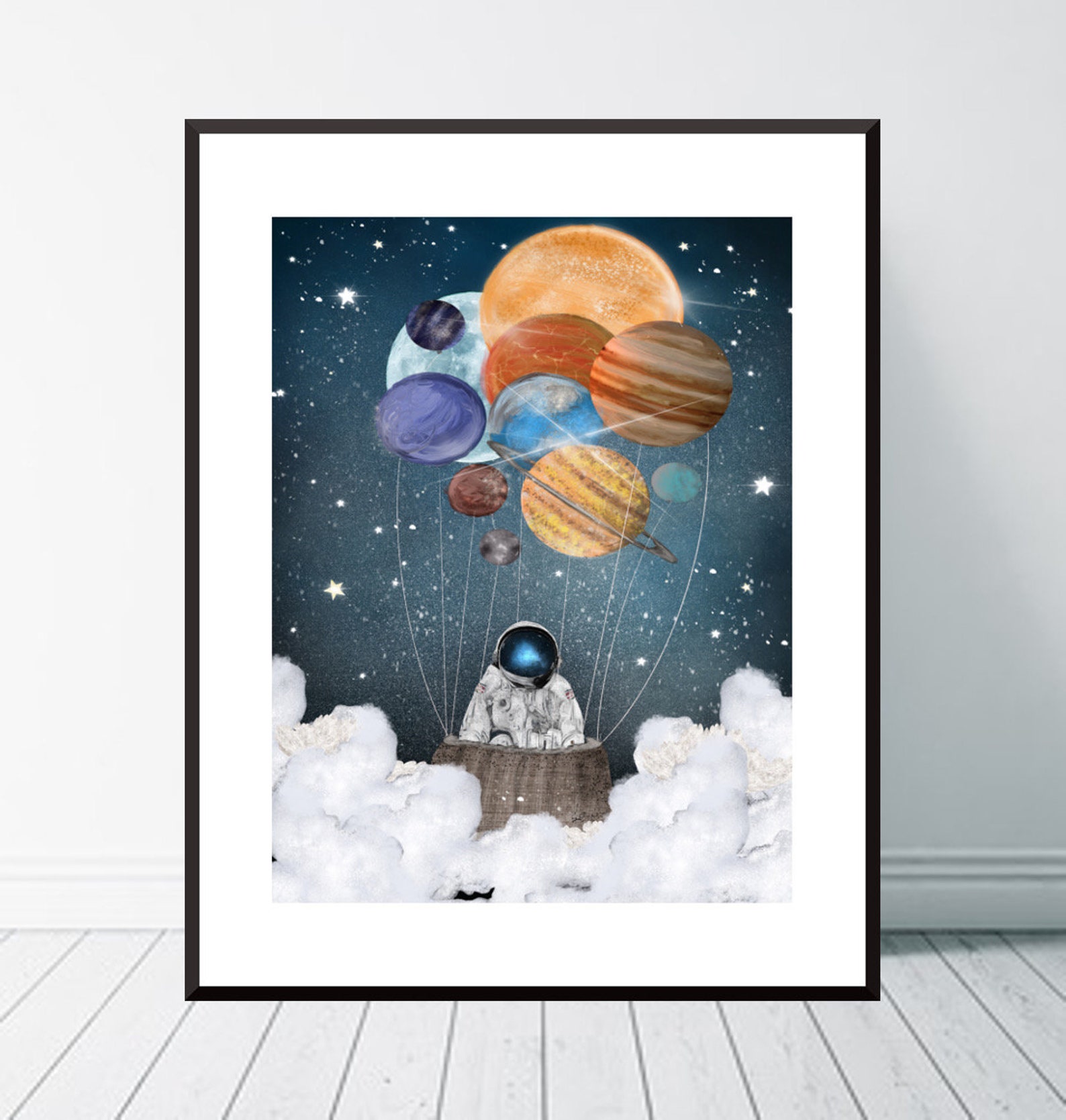 A Space Adventure. Solar System Print Solar System Poster | Etsy