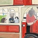 The Big Red Party Bus. Nursery Art, Nursery Wall Art, Woodland Nursery ...