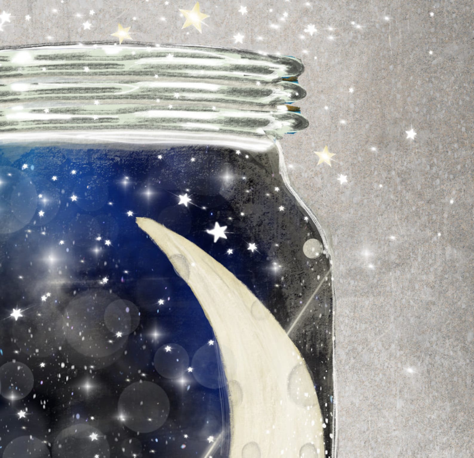 Star Jar. Space Wall Art Galaxy System Print Nursery Art - Etsy
