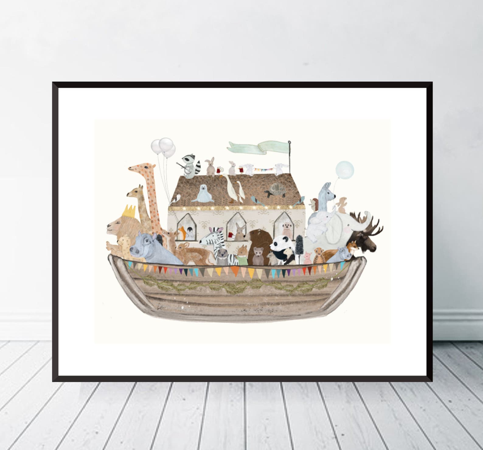 Little Ark. Nursery Art Jungle Nursery Print Animals Ark | Etsy