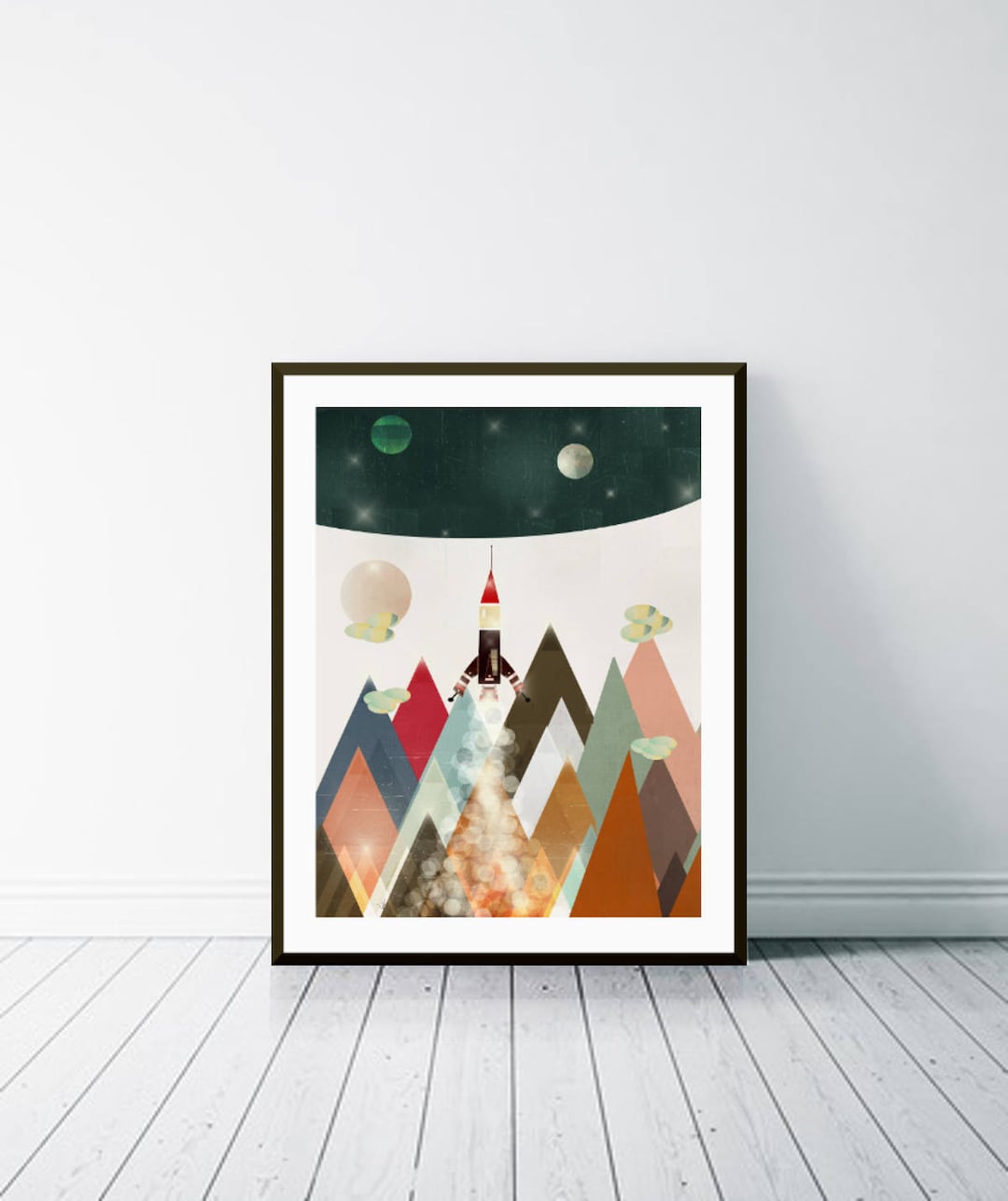 Life on the Moon. Space Travel Poster, Solar System Print, Solar System ...