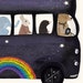 The Rainbow Bus. Nursery Art Print, Woodland Animals, Children's Wall ...