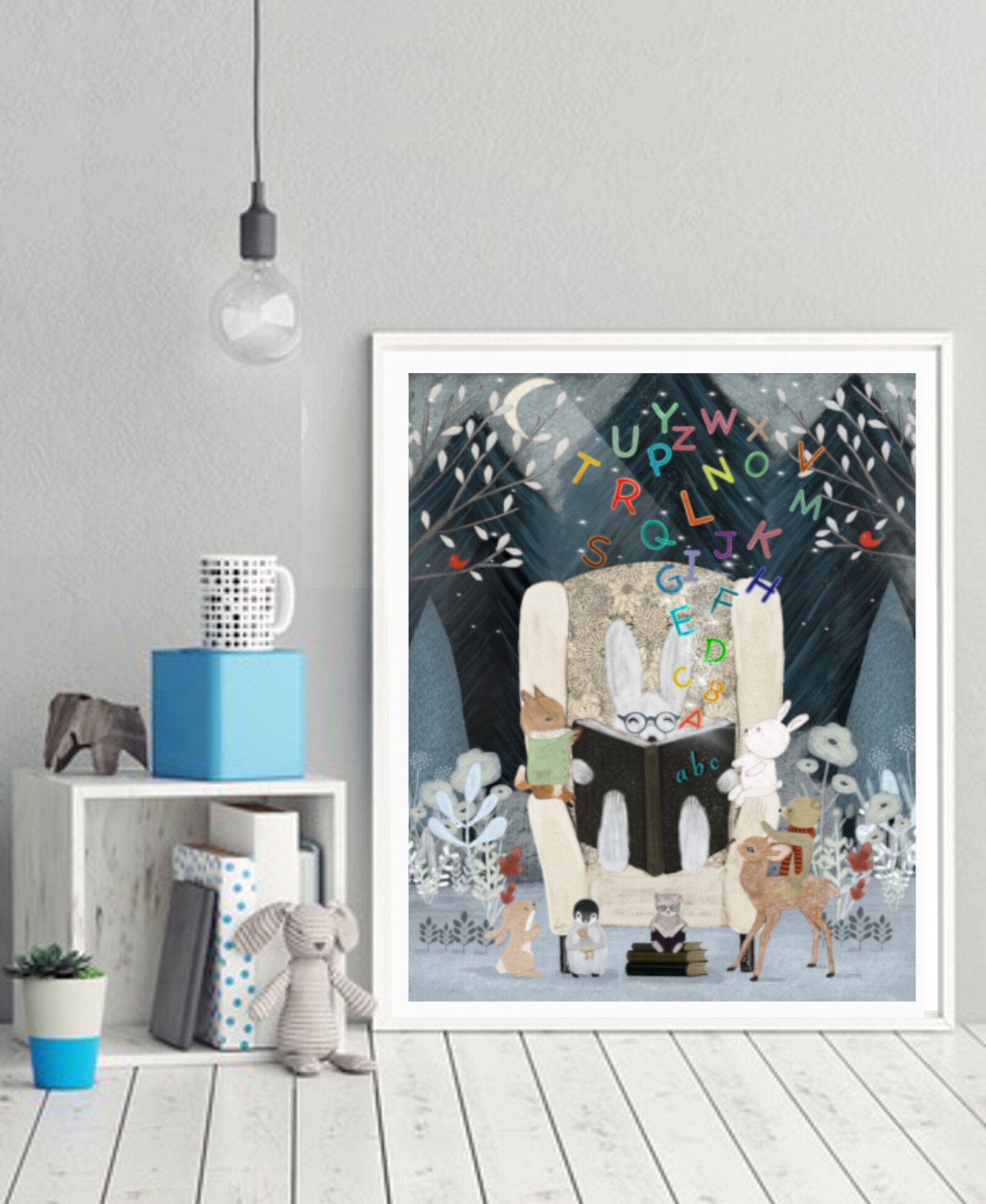 The Magical Little Alphabet Book. Nursery Art Children's | Etsy