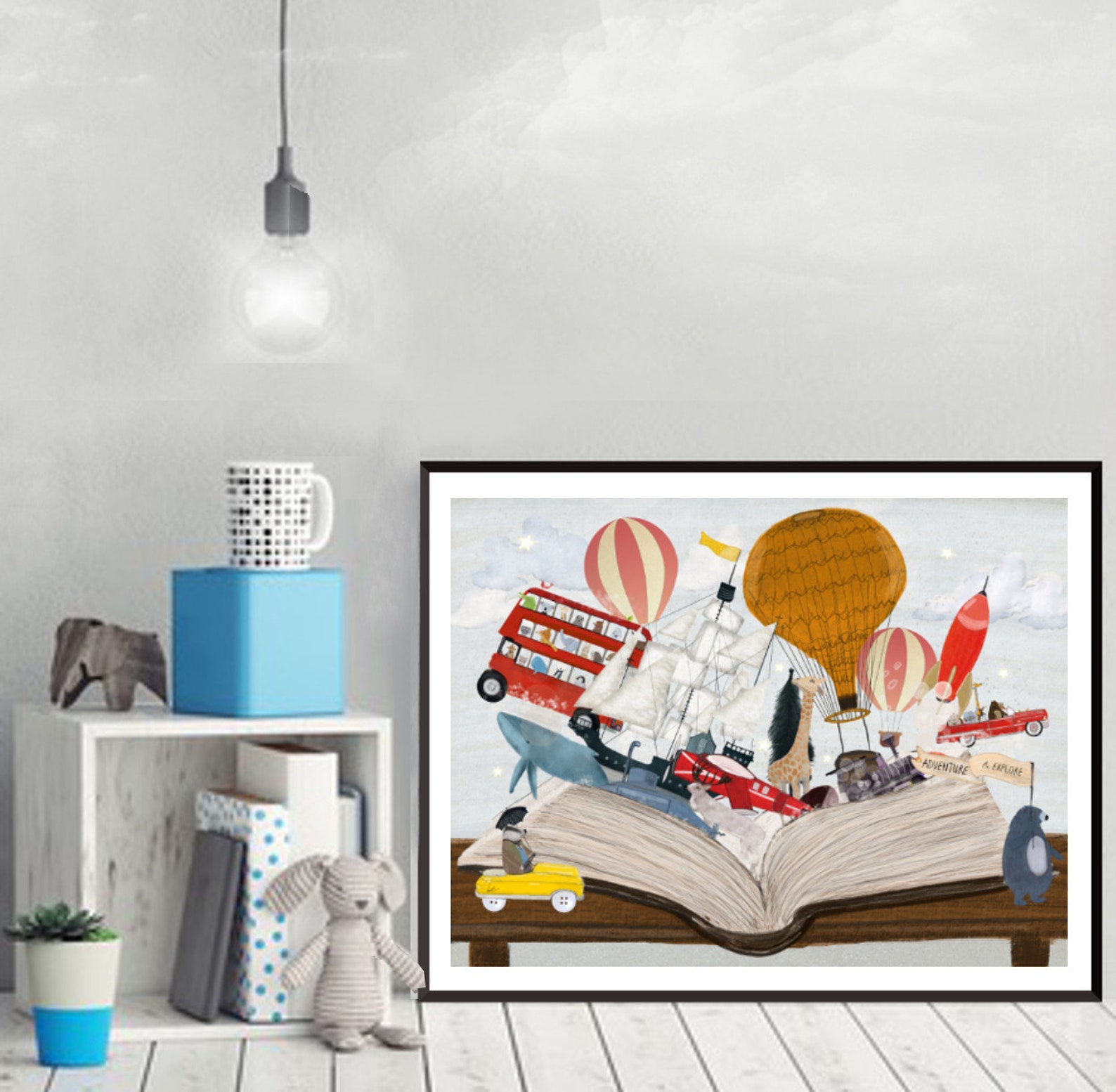 The Big Magic Adventure Book. Nursery Art, Magic Book Theme, Adventure ...