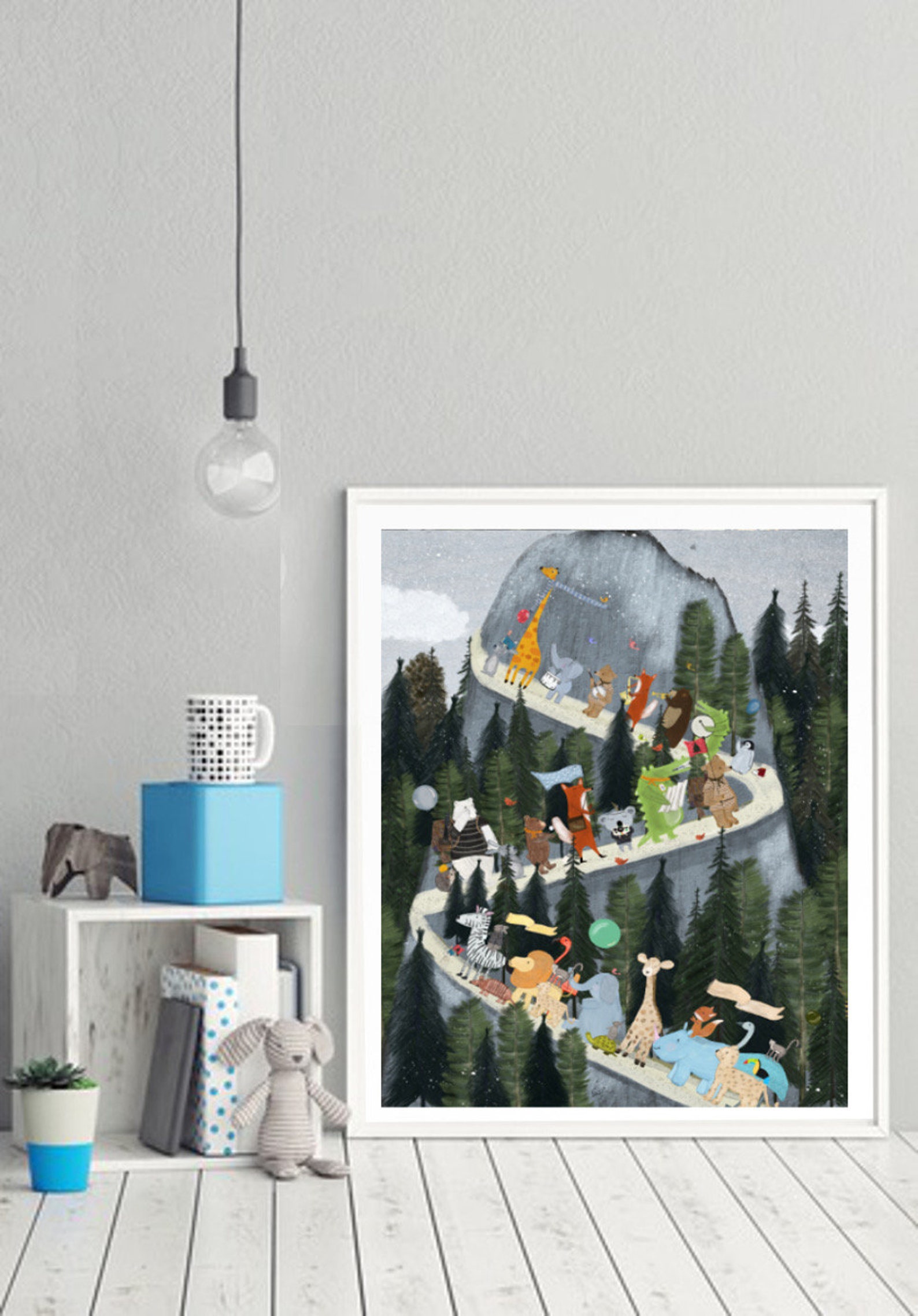 Little Adventure Mountain. Children's Wall Art Nursery | Etsy