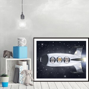 Little Space Time. Space Wall Art, Nursery Art, Astronaut Poster ...
