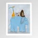 Big Blue Elephant. Children's Wall Art Nursery Art - Etsy