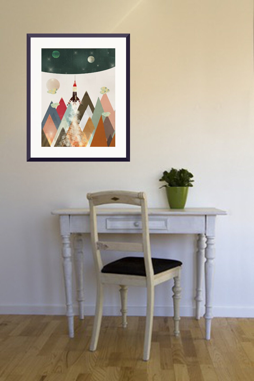 Life on the Moon. Space Travel Poster Solar System Print - Etsy