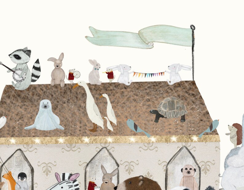 Little Ark. Nursery Art Jungle Nursery Print Animals Ark - Etsy
