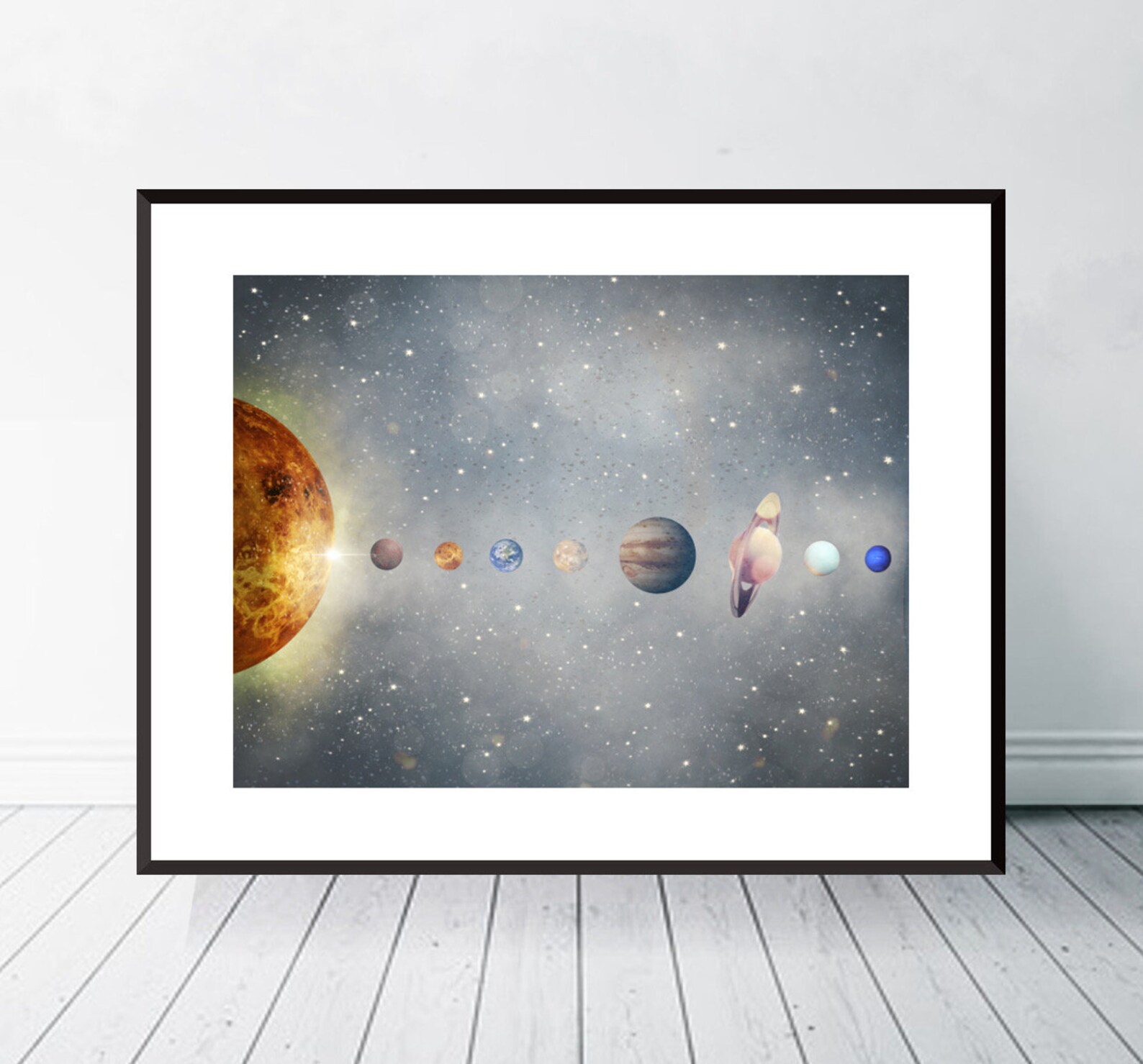 The Solar System. Solar System Print Solar System Poster | Etsy