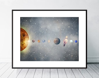 Galaxy Graffiti. Solar System Print, Solar System Poster, Astronaut ...