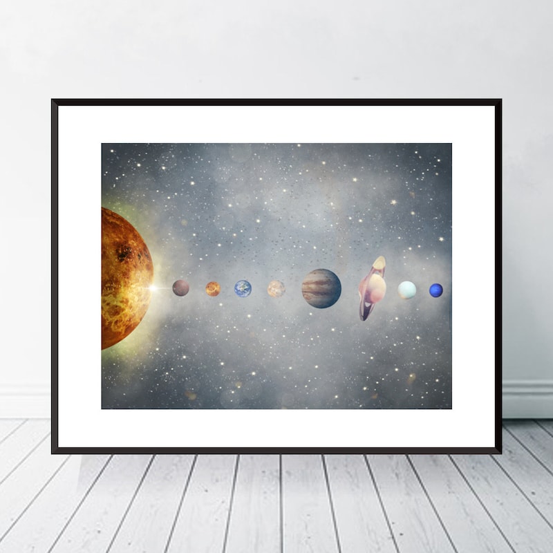 Solar System Print - Etsy