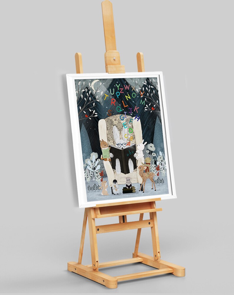 The Magical Little Alphabet Book. Nursery Art Children's | Etsy