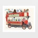The Big Red Party Bus. Nursery Art, Nursery Wall Art, Woodland Nursery ...