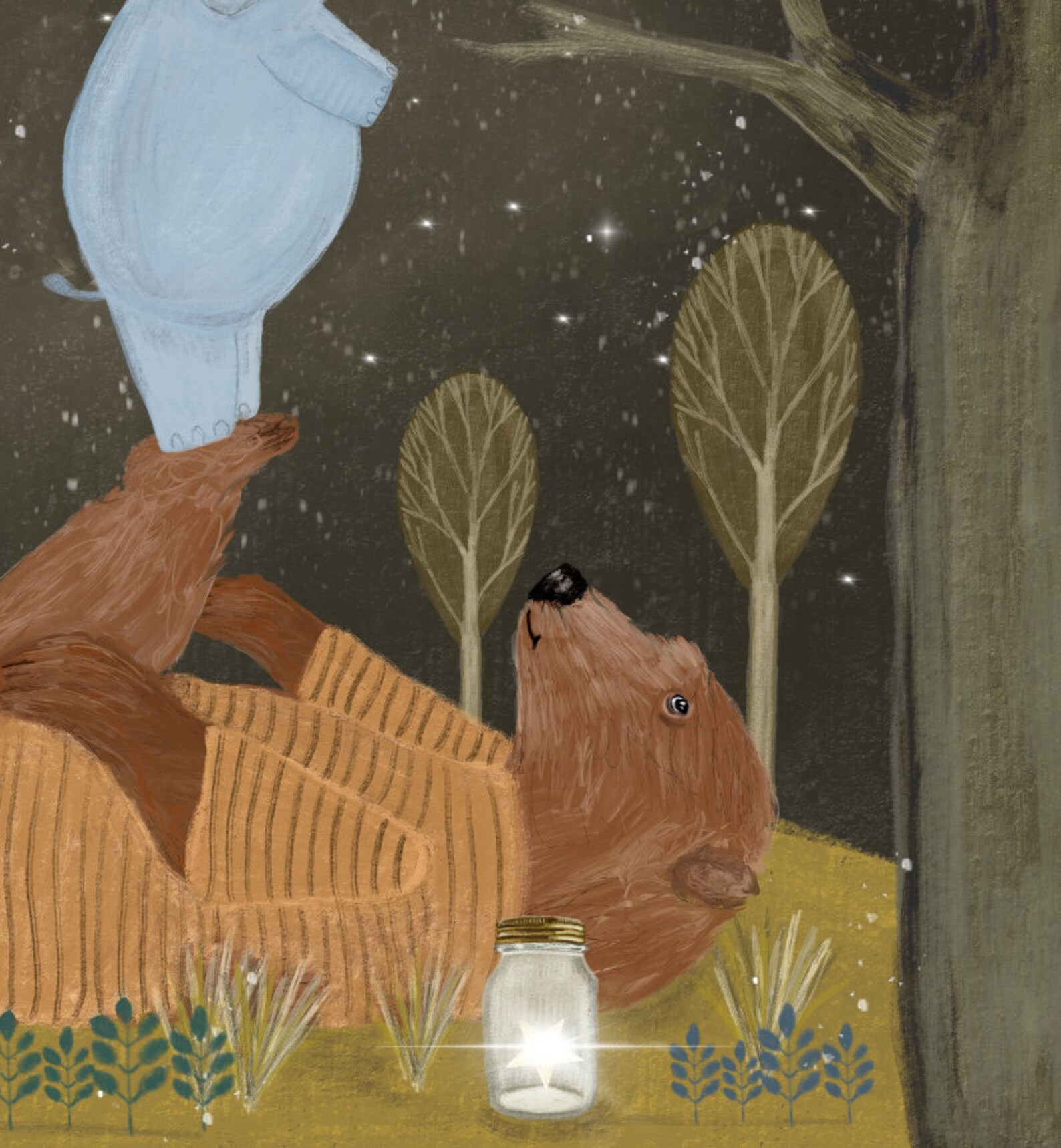 Catching Falling Stars. Nursery Art Childrens Wall Art - Etsy