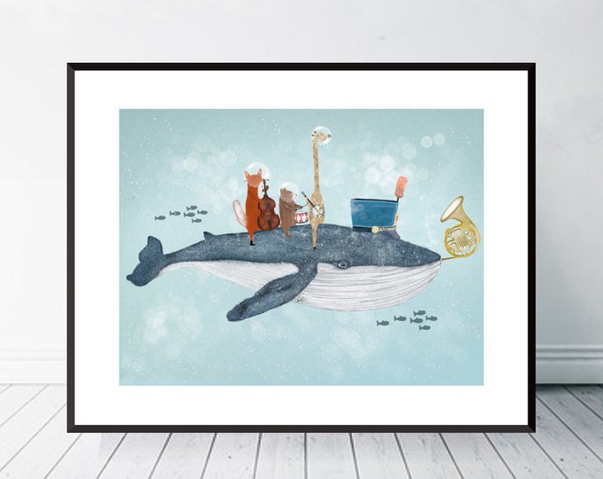 Kids Alphabet Art Print Woodland Animals, Nature ABC Poster, Forest ...