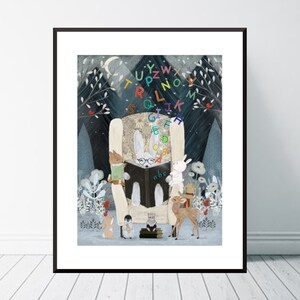 The Magical Little Alphabet Book. Nursery Art, Children's Wall Art ...