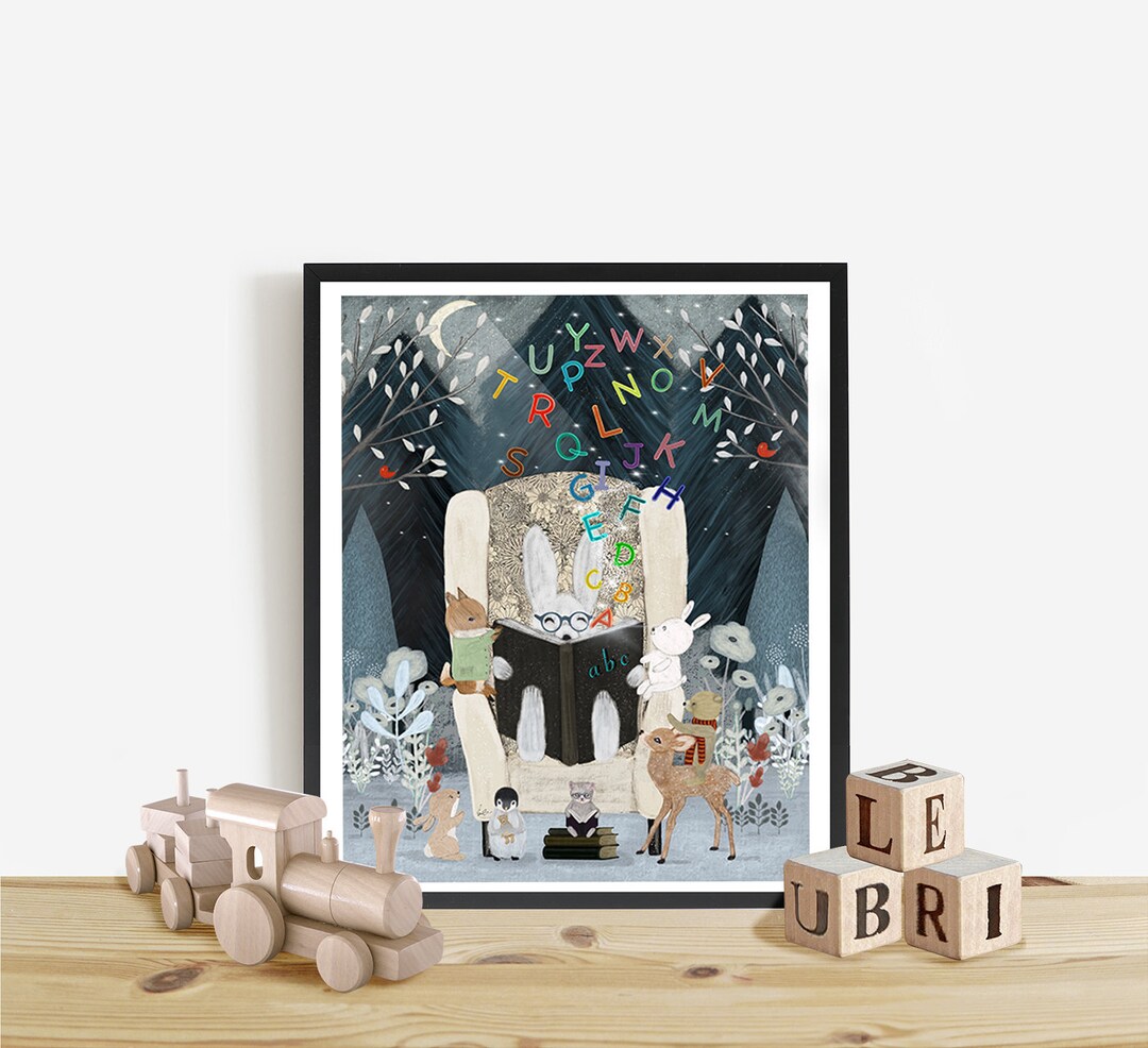The Magical Little Alphabet Book. Nursery Art, Children's Wall Art ...
