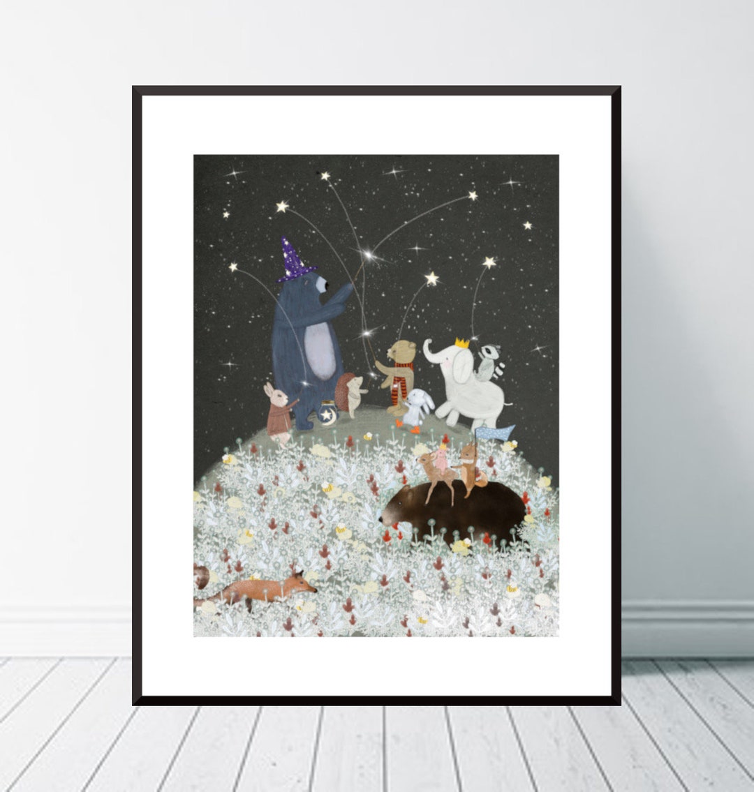 Little Magic Stars. Nursery Art, Children's Wall Art, Magic Theme ...