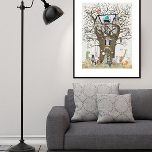 The Alphabet Tree. Nursery Art, Children's Wall Art, ABC Nursery Theme ...