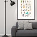 Little Alphabet Chart. Alphabet Wall Art, Alphabet Poster, Nursery Art ...
