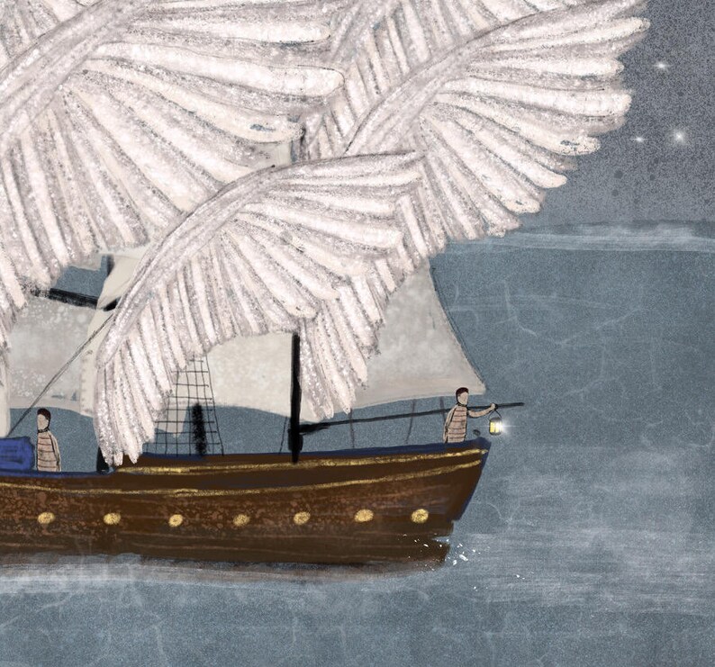 The Wing Ship. Children's Wall Art Adventure Wall Art - Etsy