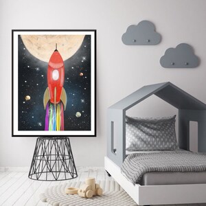 The Great Adventure. Space Travel Art, Solar System Print, Solar System ...
