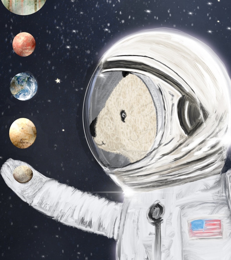 Little Planet. Space Art Nursery Space Art Solar System | Etsy