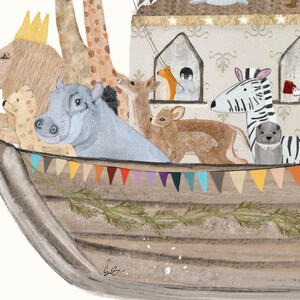 Little Ark. Nursery Art, Jungle Nursery Print, Animals Ark, Kids Safari ...