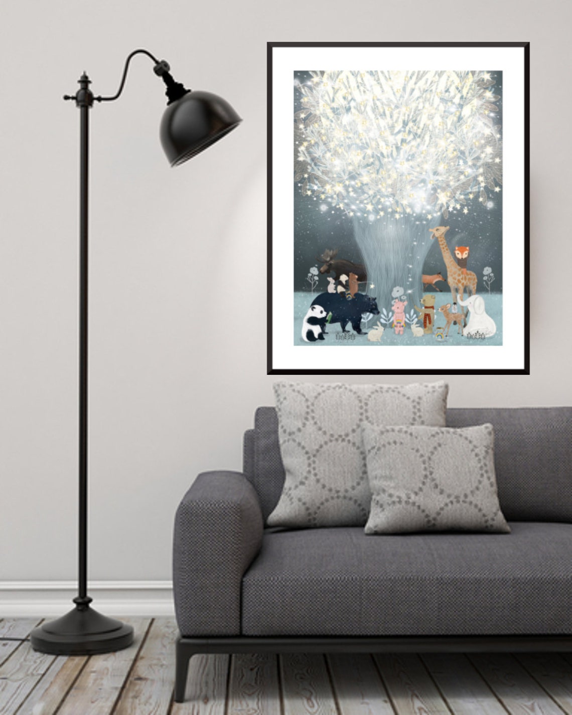 The Starlight Tree. Nursery Art Children's Wall Art - Etsy