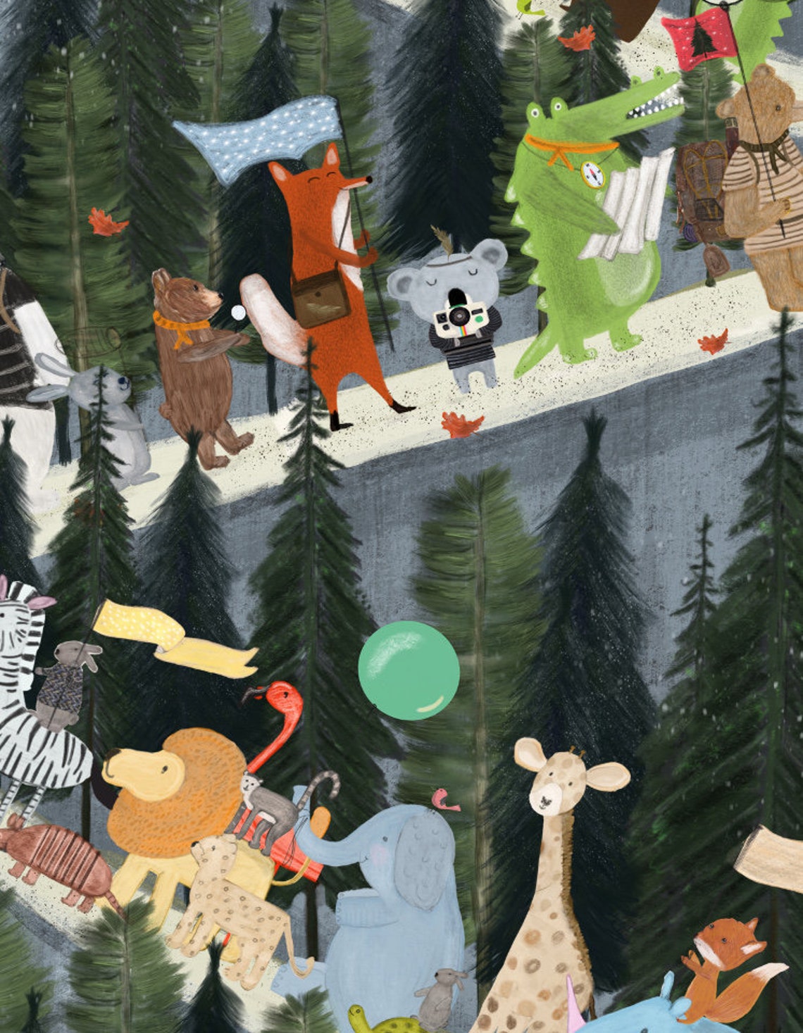 Little Adventure Mountain. Children's Wall Art Nursery | Etsy