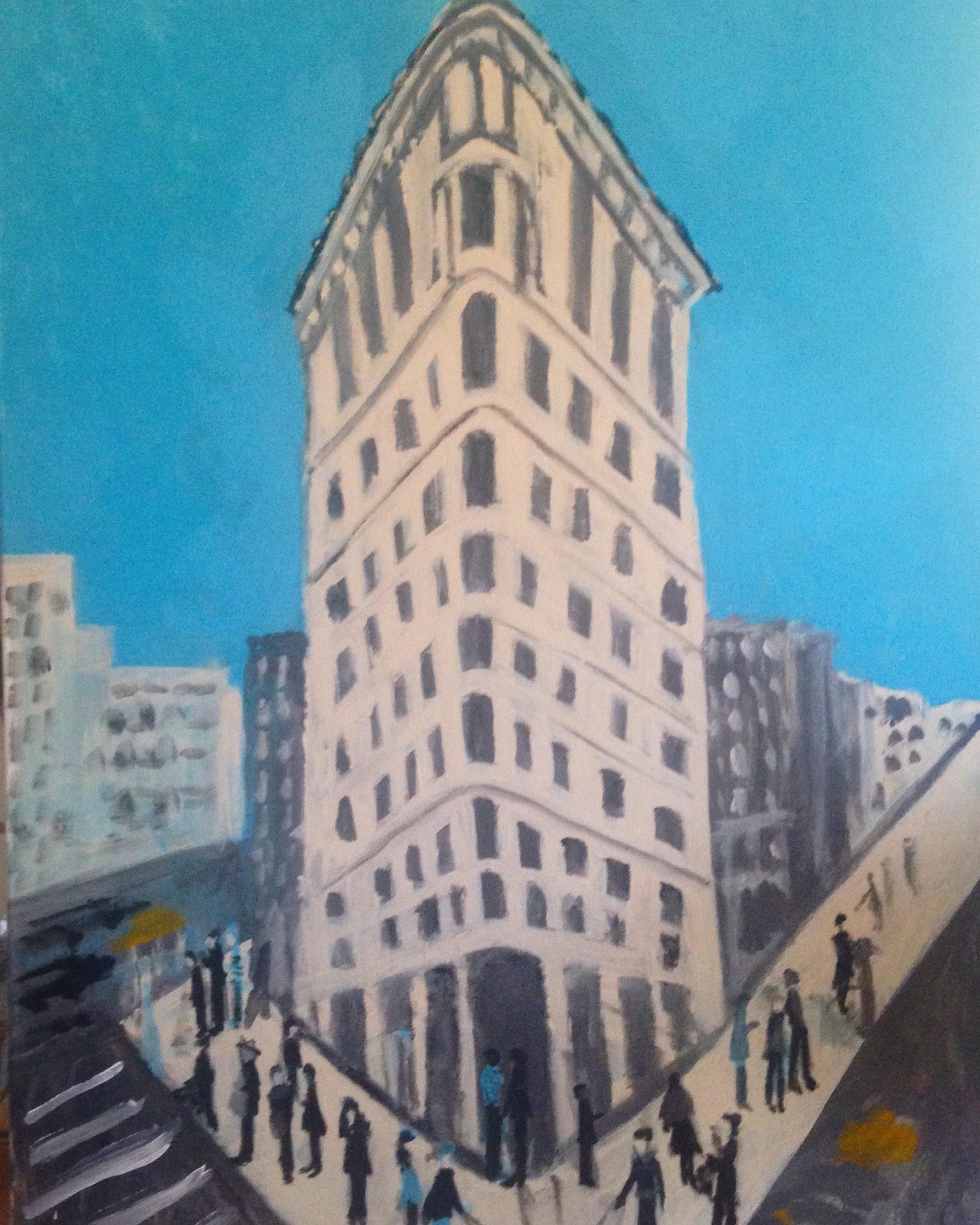 Flatiron Building Original Signed Painting - Etsy