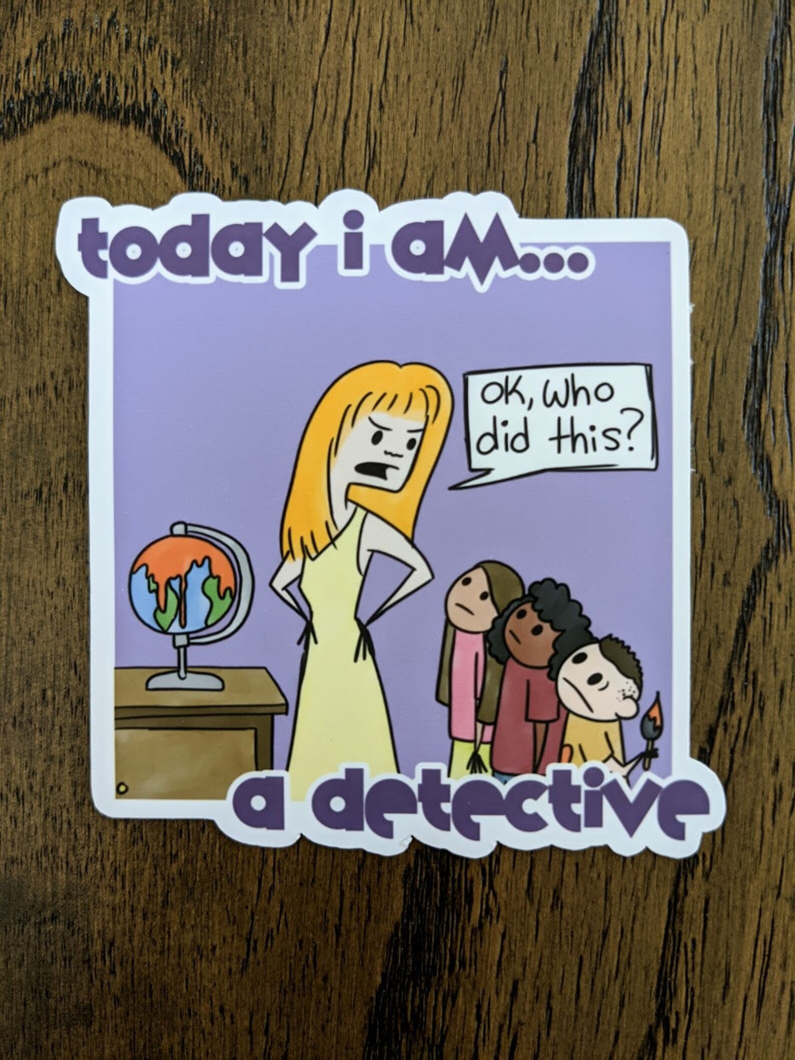 Today I Am a Detective Sticker or Magnet | Summers Off - Etsy